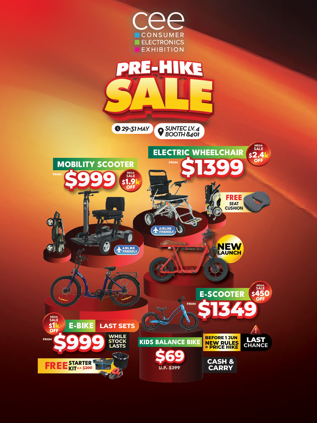 On Sale | Up to $1800 OFF | MOBOT E-Bikes, E-Scooters, PMAs!