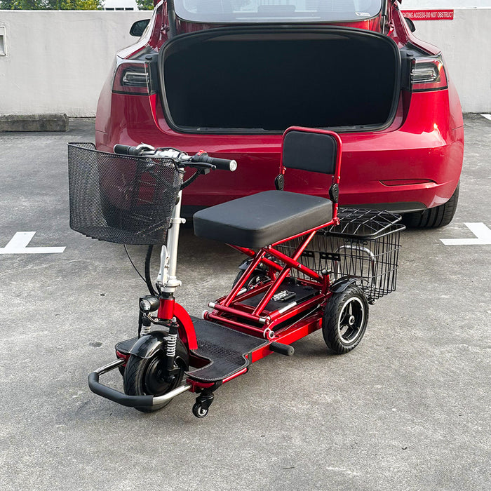 MOBOT | Most Compact Foldable High-Capacity 3 Wheels Mobility Scooter ...