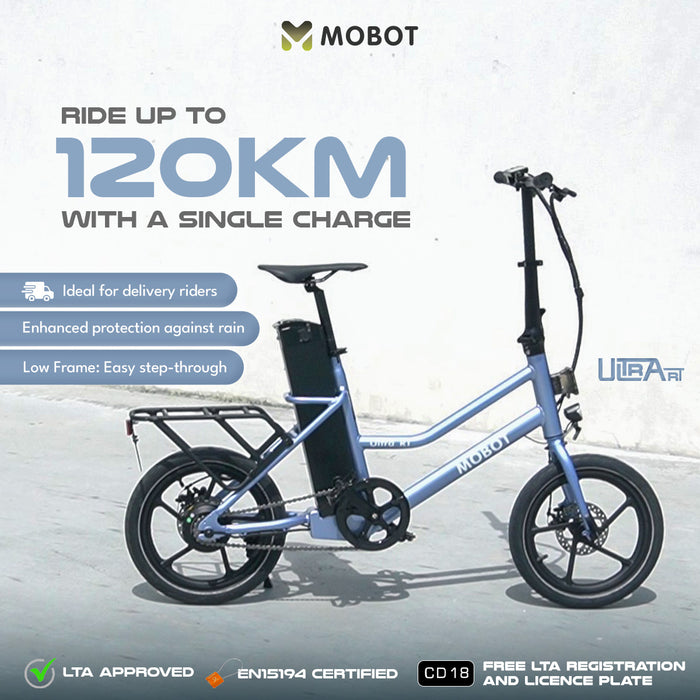 Longest Mileage E-Bike in SG | MOBOT Ultra RT Electric Bicycle